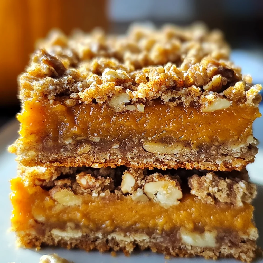 Pumpkin Pie Crumble Bars – Easy Fall Dessert Recipe